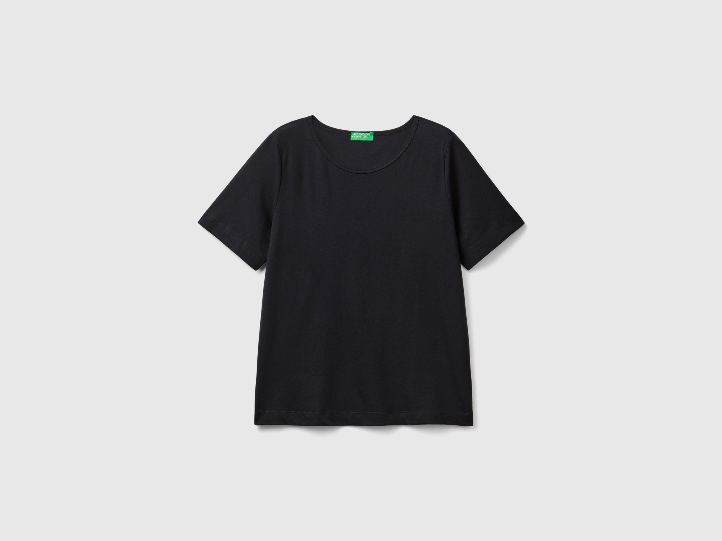 Short-sleeved T-shirt da donna nero | Benetton Outlet