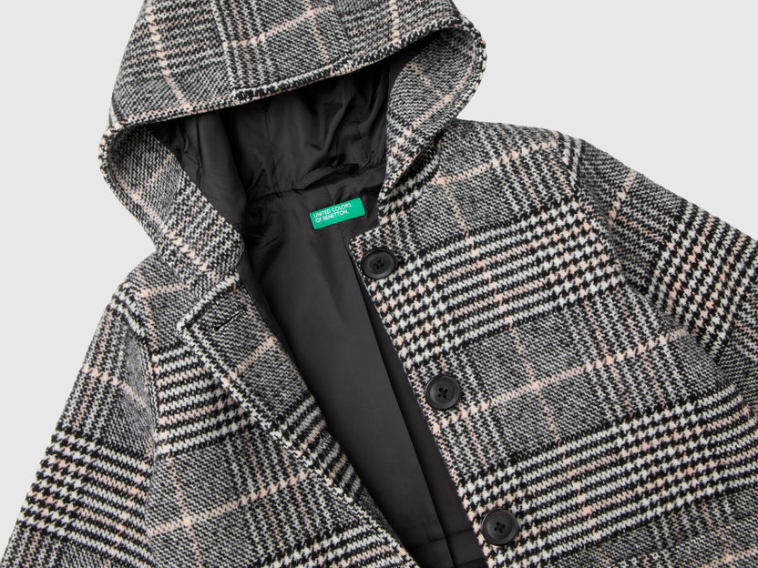 Prince of Wales coat da bimba multi-color | Benetton Outlet