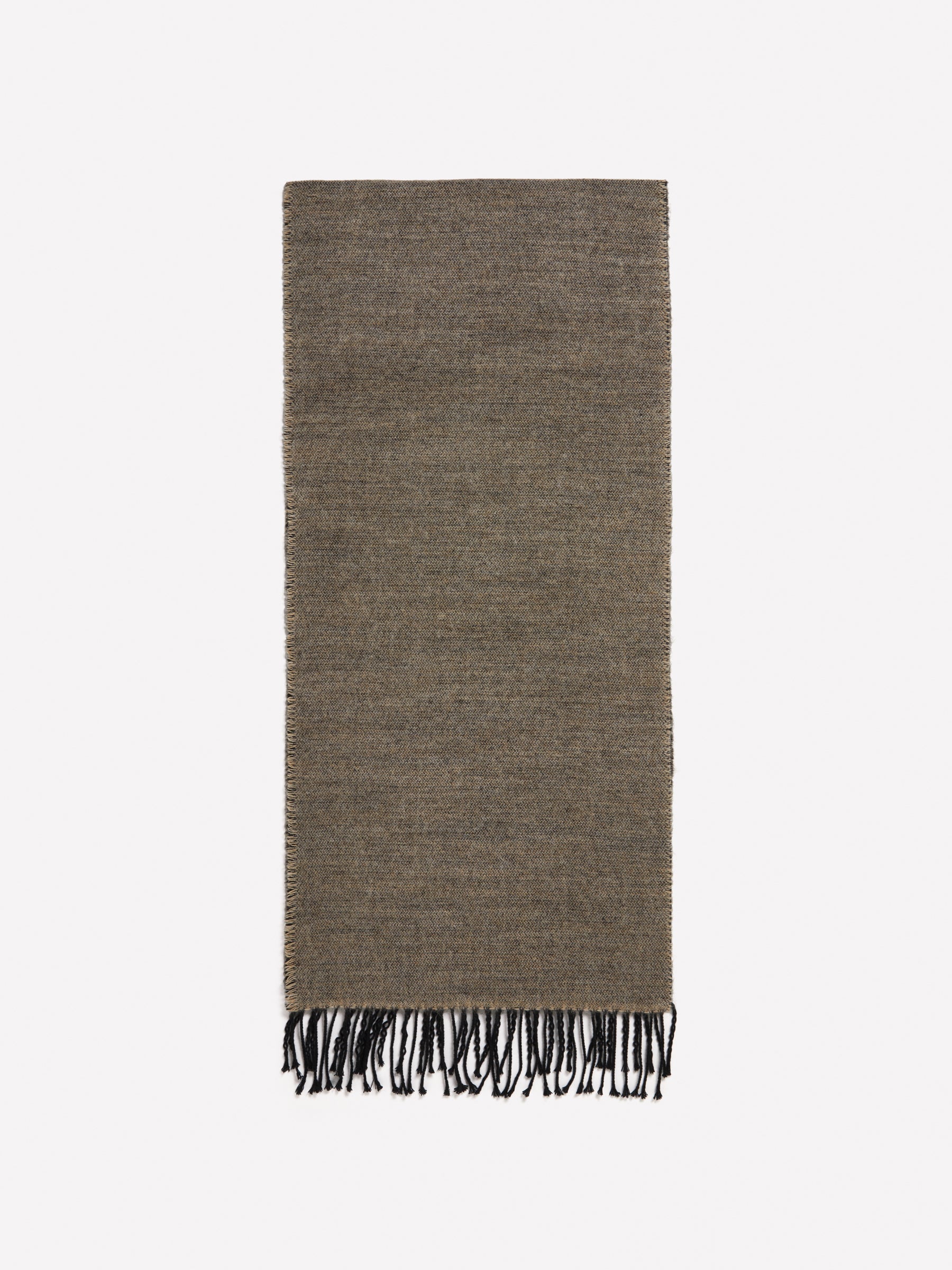 Scarf with fringes da uomo marrone | Sisley Outlet