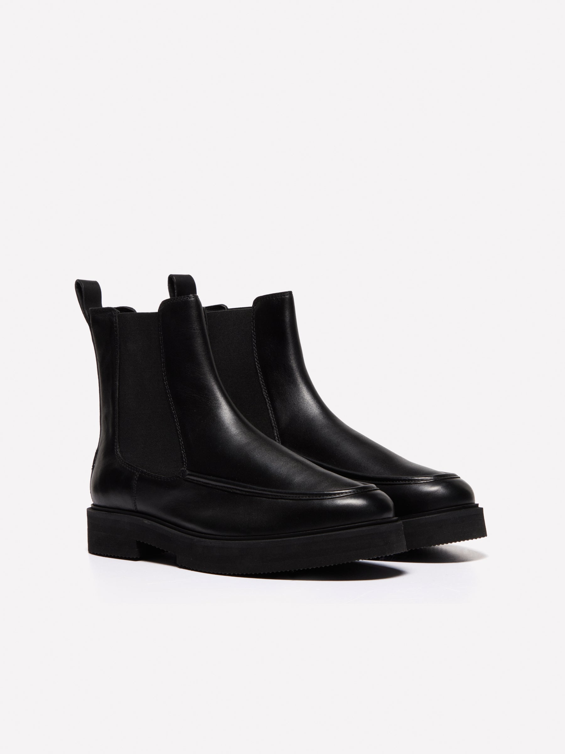 Leather Chelsea Boots da uomo nero | Sisley Outlet