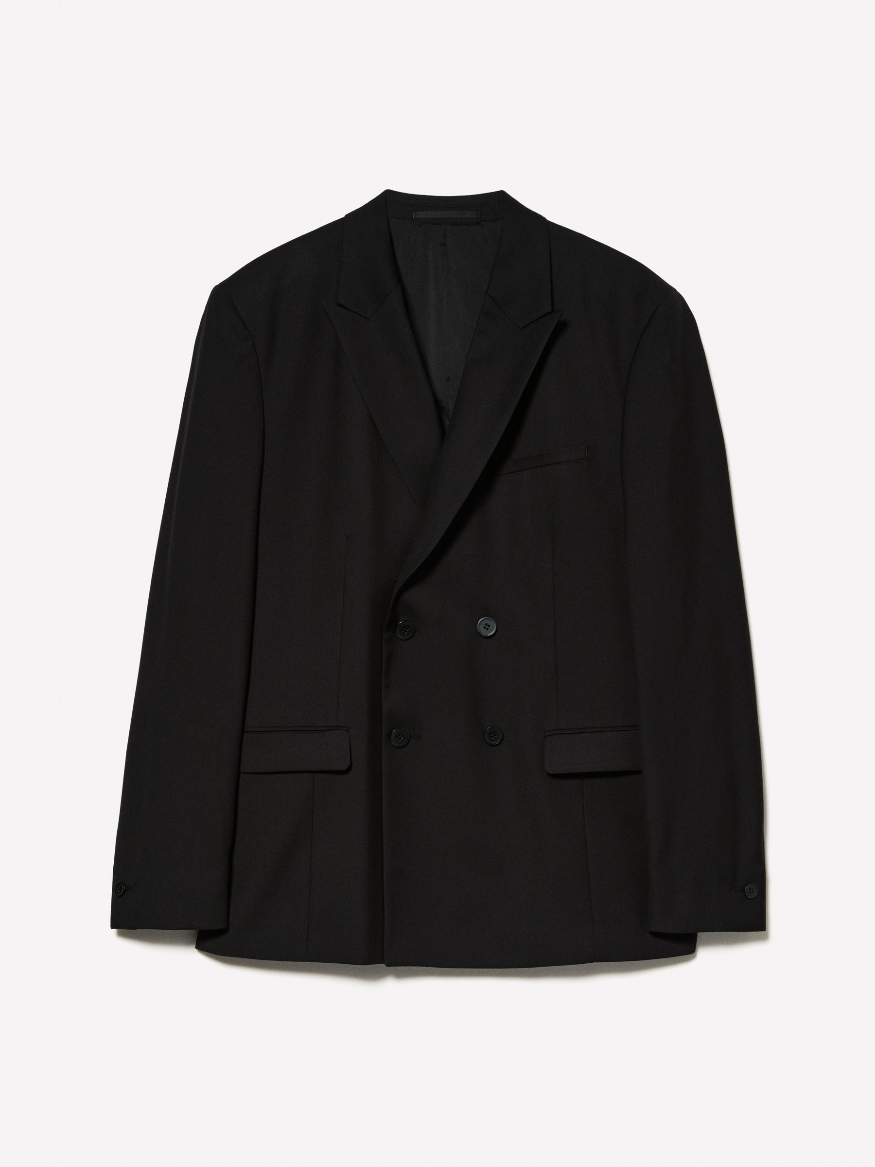 Slim Comfort Fit Double Breasted Blazer da uomo nero | Sisley Outlet